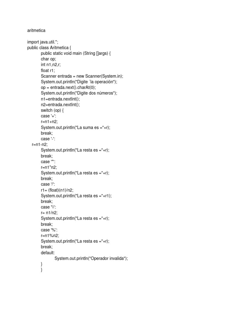 Ejercicios de Programacion | PDF | Computer Programming | Software Engineering