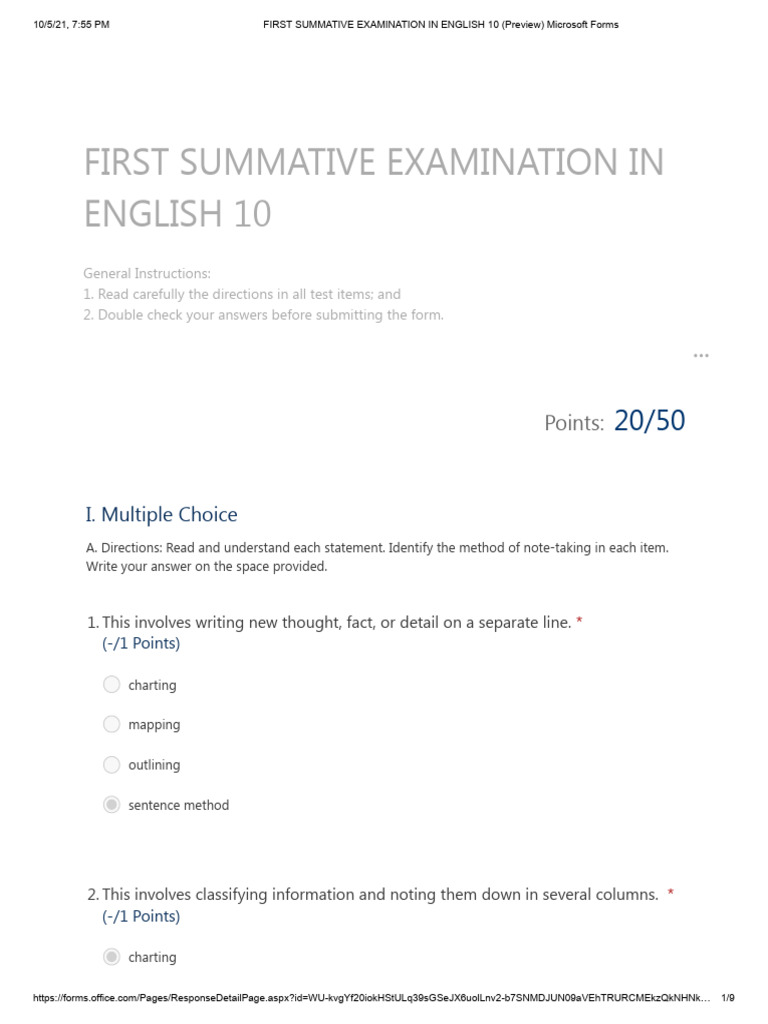 English 10 Summative Exam Guide | PDF | Reason | Conscience