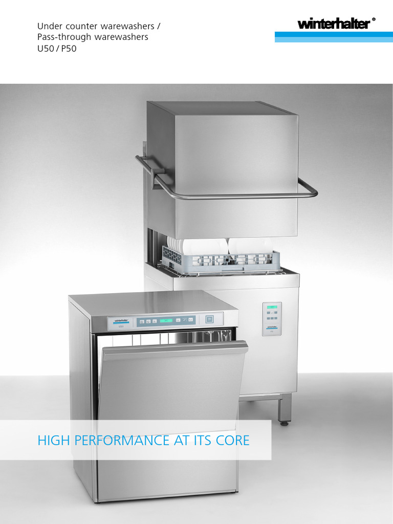Winterhalter U50 & P50 Dishwasher Overview | PDF | Water | Filtration