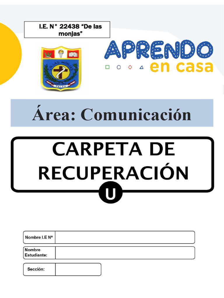 Carpeta de Recuperación - Área Comunicación - Prof. Omar | PDF ... Carpeta de Recuperación - Área Comunicación - Prof. Omar | PDF ...