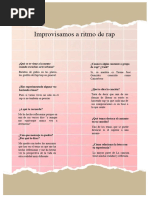 Rimas y Letras de Rap para Improvisar | PDF | Música hip-hop | Ocio