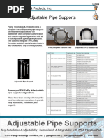 EZ LINE Adjustable Pipe Support Configurations | PDF