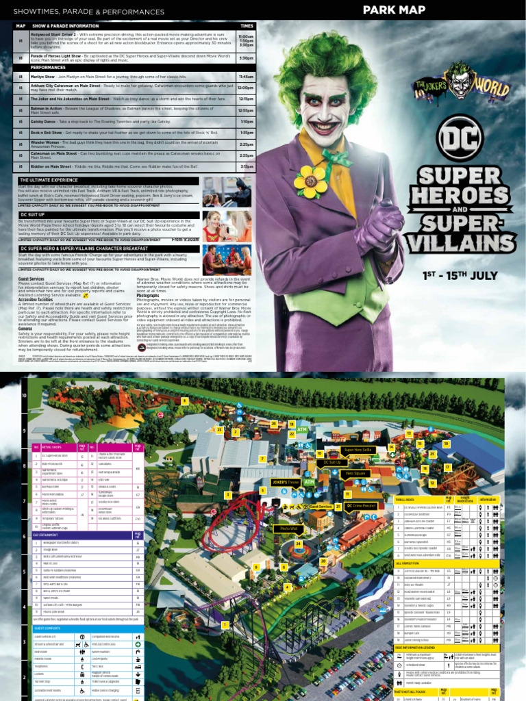 wbmw1806022 SHSV Parkmap | PDF | Dc Comics