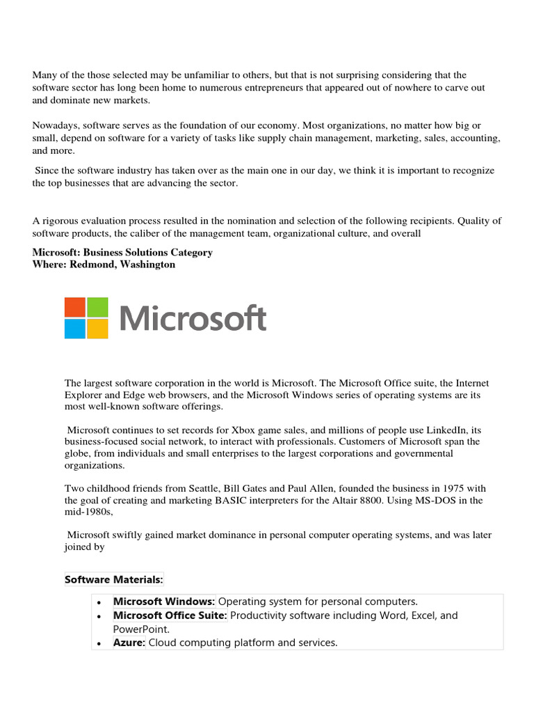 software materials | PDF | Autodesk | Microsoft