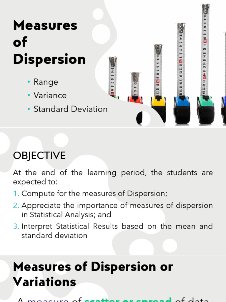 Measures of Variability | PDF | Statistical Dispersion | Standard Deviation