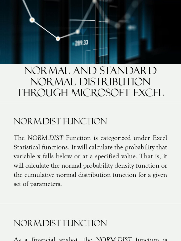 Standard-Normal-Distribution-through-Microsoft-Excel | PDF ...
