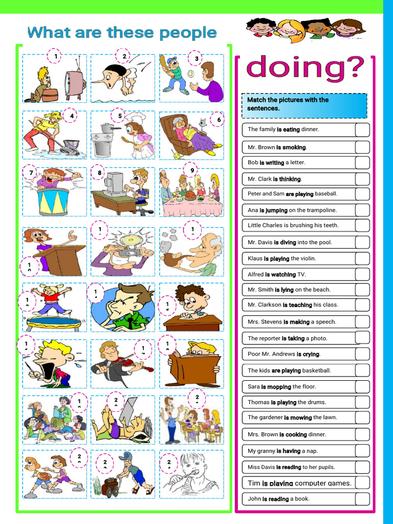 present continuous | PDF