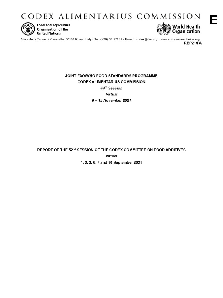 REP21 - FAe - Revised On 14 October | PDF