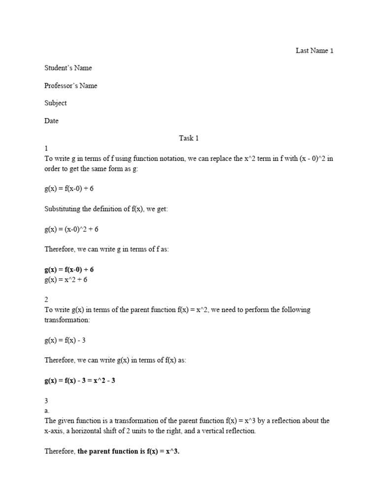 Completed Task-task 1 | PDF | Function (Mathematics) | Mathematical ...