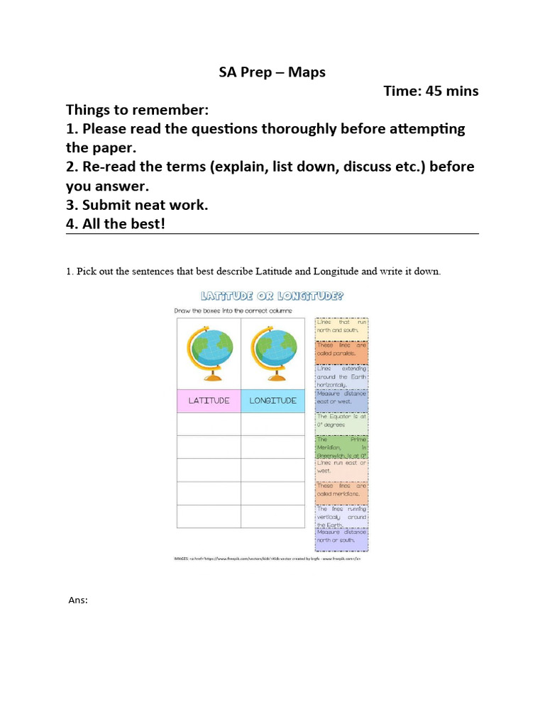 SA Prep – Maps | PDF