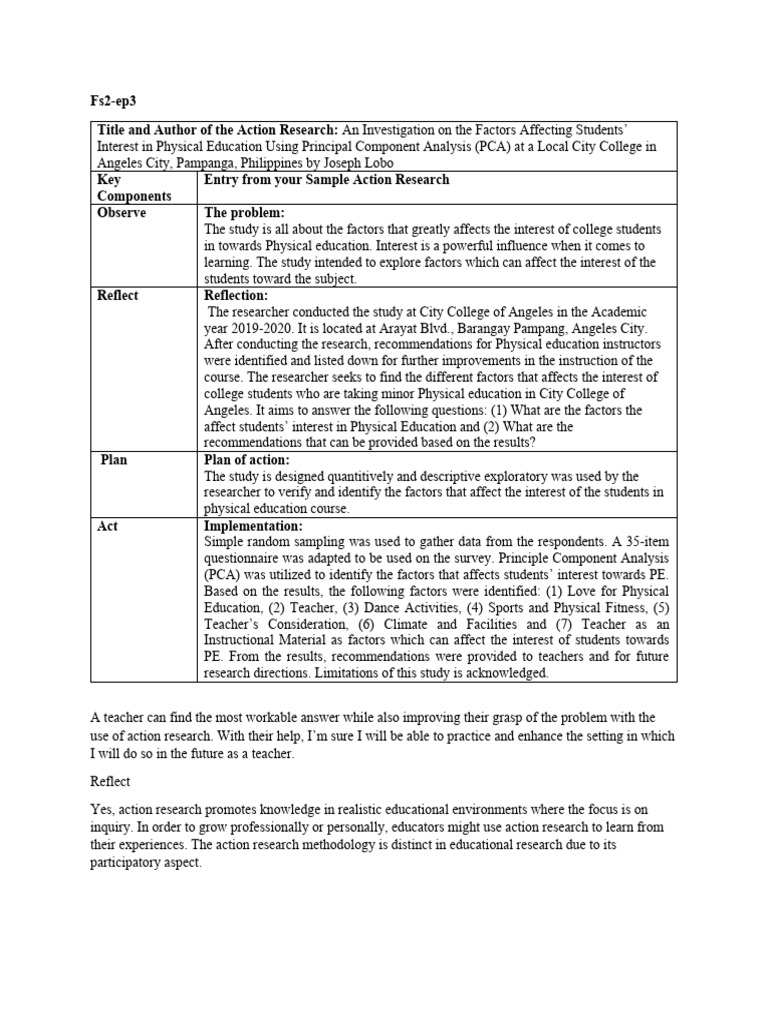 FS2 - Embedding Action Research | PDF | Action Research | Teachers