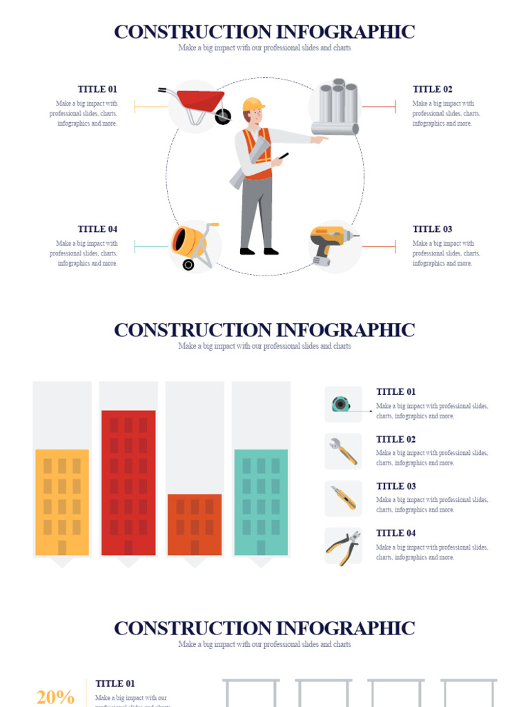Construction Project Infographic Gray Variant | PDF | Visual Journalism ...