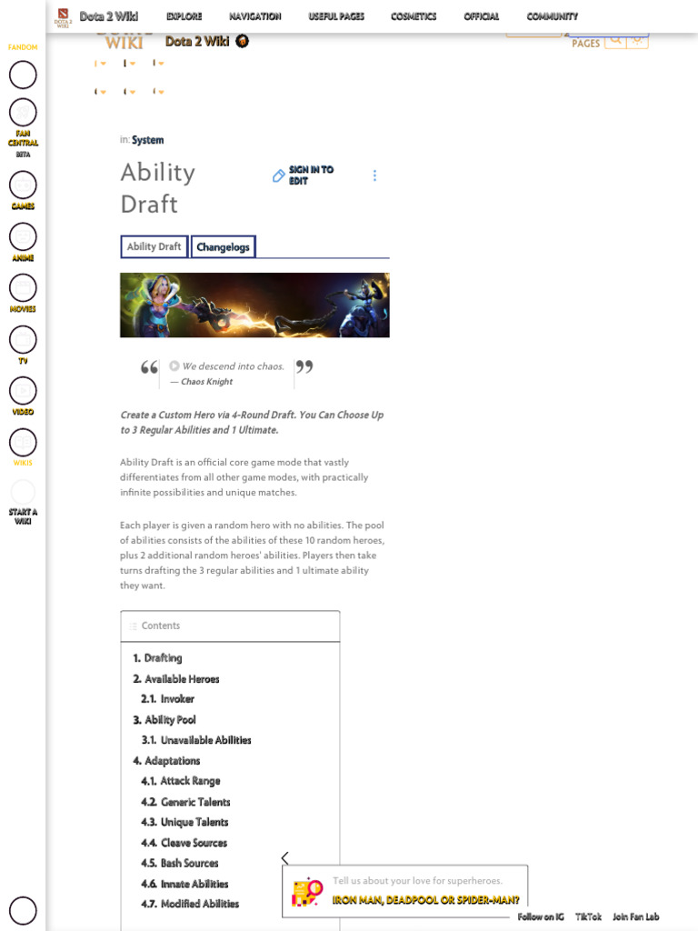 Ability Draft - Dota 2 Wiki | PDF