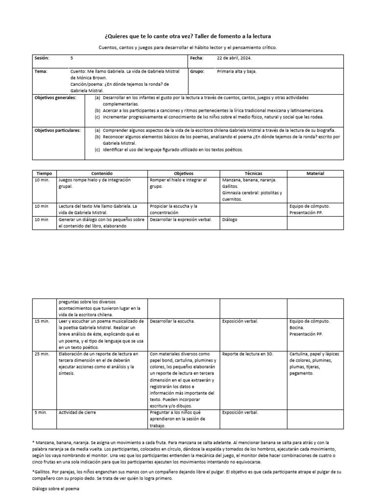 Me Llamo Gabriela. La Vida de Gabriela Mistral | PDF | Poesía