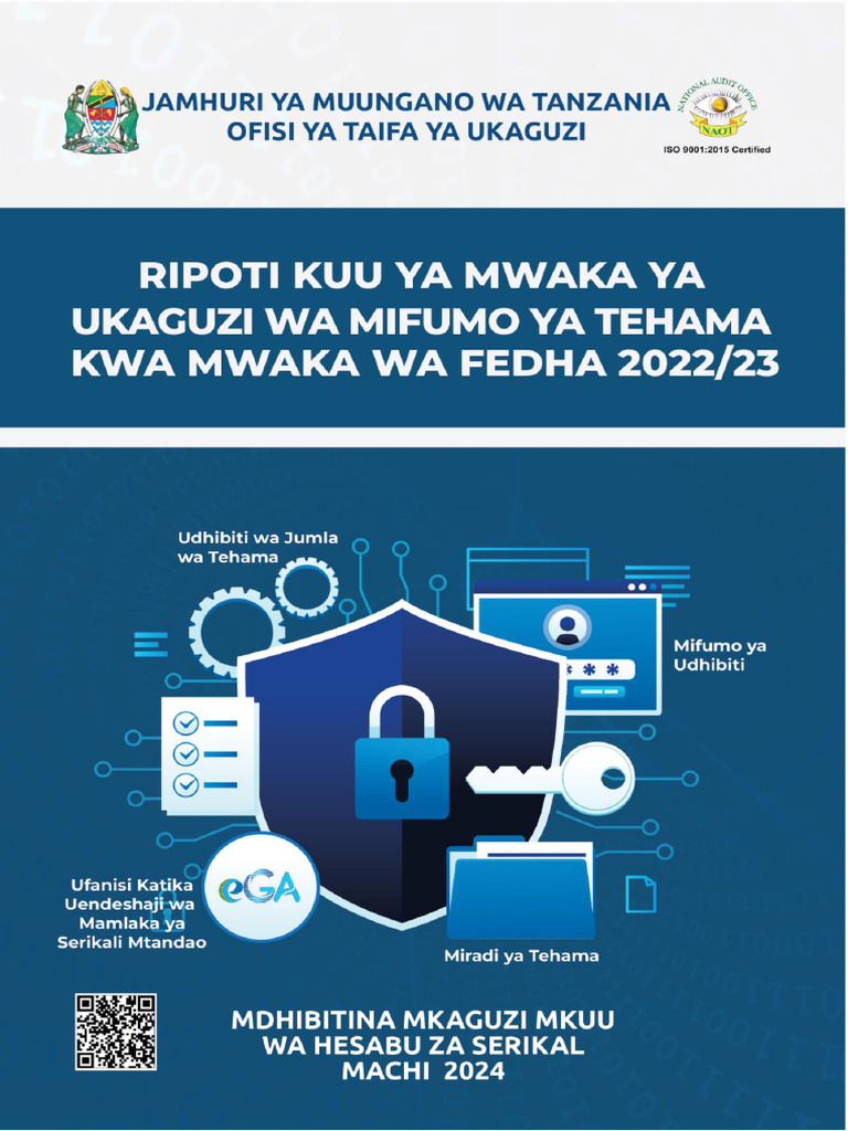 Ripoti Kuu Ya Ukaguzi Wa Mifumo Ya TEHAMA Kwa Mwaka Wa Fedha 2022-23 | PDF