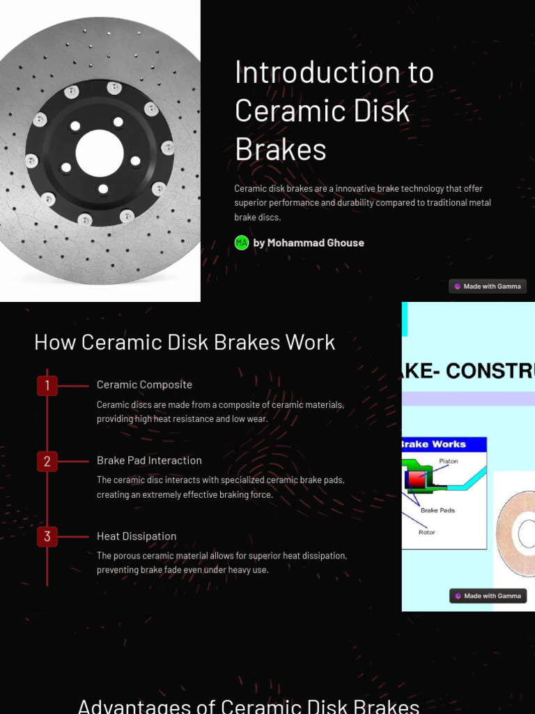Introduction To Ceramic Disk Brakes | PDF | Brake | Ceramics