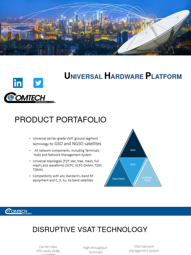 Comtech Technologies Networks Presentation Pdf Computer Network