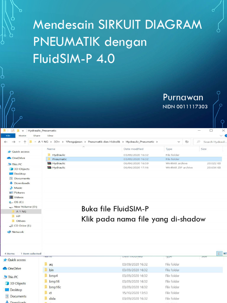P6 Merancang Sirkuit Diagram DG FluidSIM - P - Compressed | PDF ...