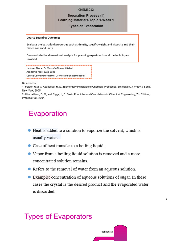 Part 1 | PDF | Evaporation | Continuum Mechanics