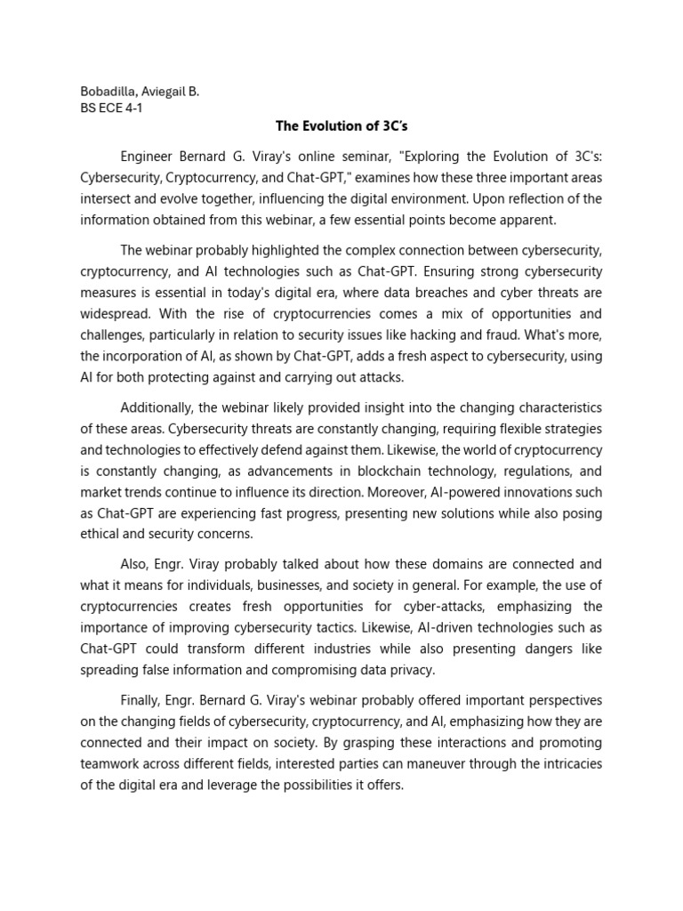 The Evolution of 3Cs | PDF