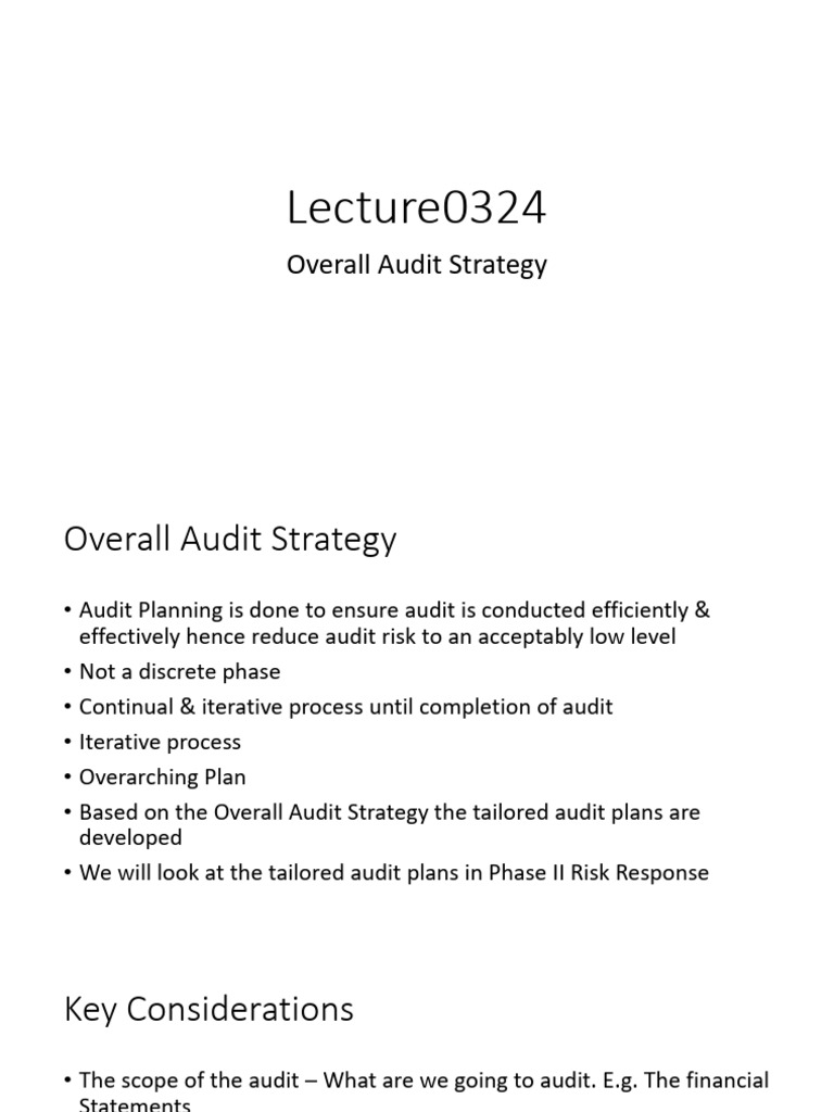 Lecture 0324 Pdf Audit Financial Audit