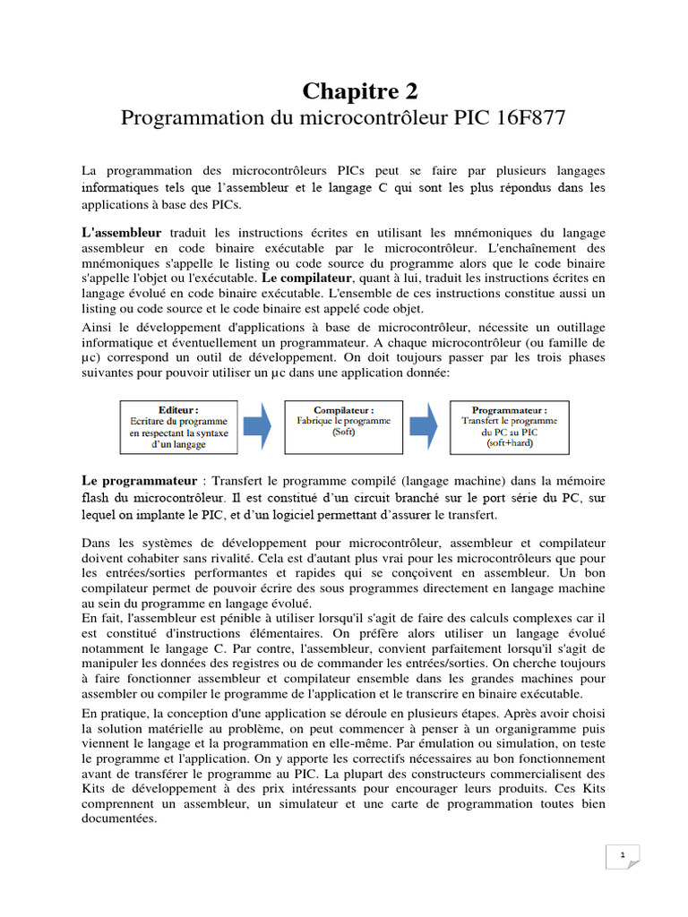 Chapitre3 Programmation | PDF | Assembleur | Code source