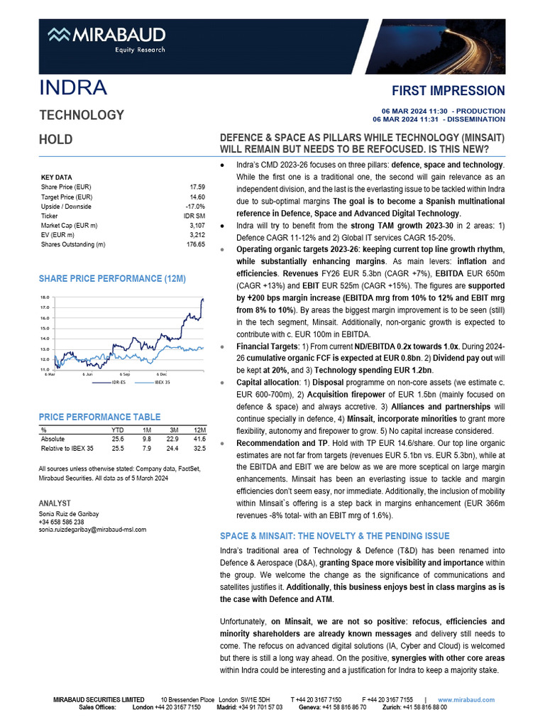 Indra: Technology Hold | Download Free PDF | Economies