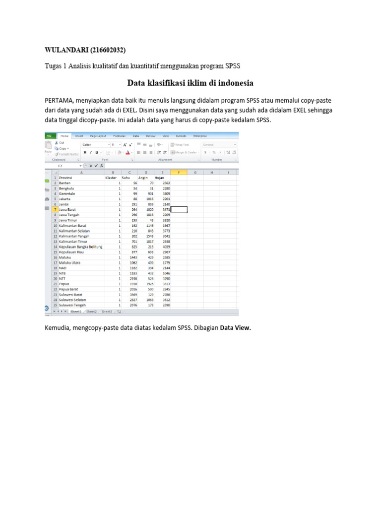 Tugas 1 Analisis Kualitatif Dan Kuantitatif SPSS | PDF | Metode & Bahan Ajar