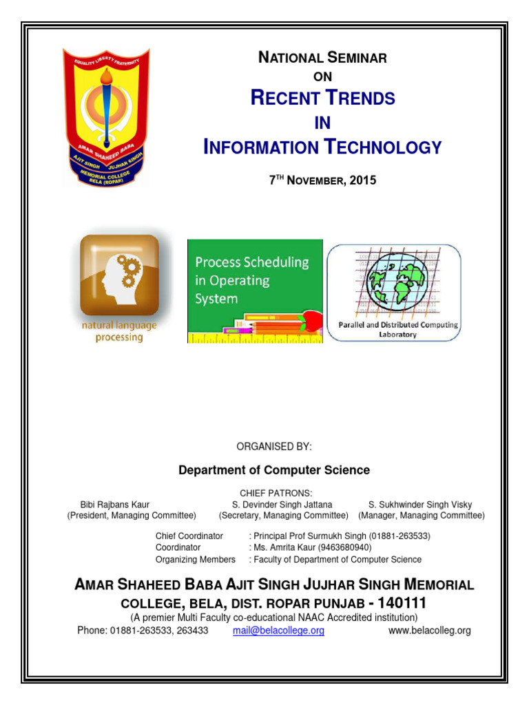 Recent Trends in IT2024 | PDF | Computer Science | Computing