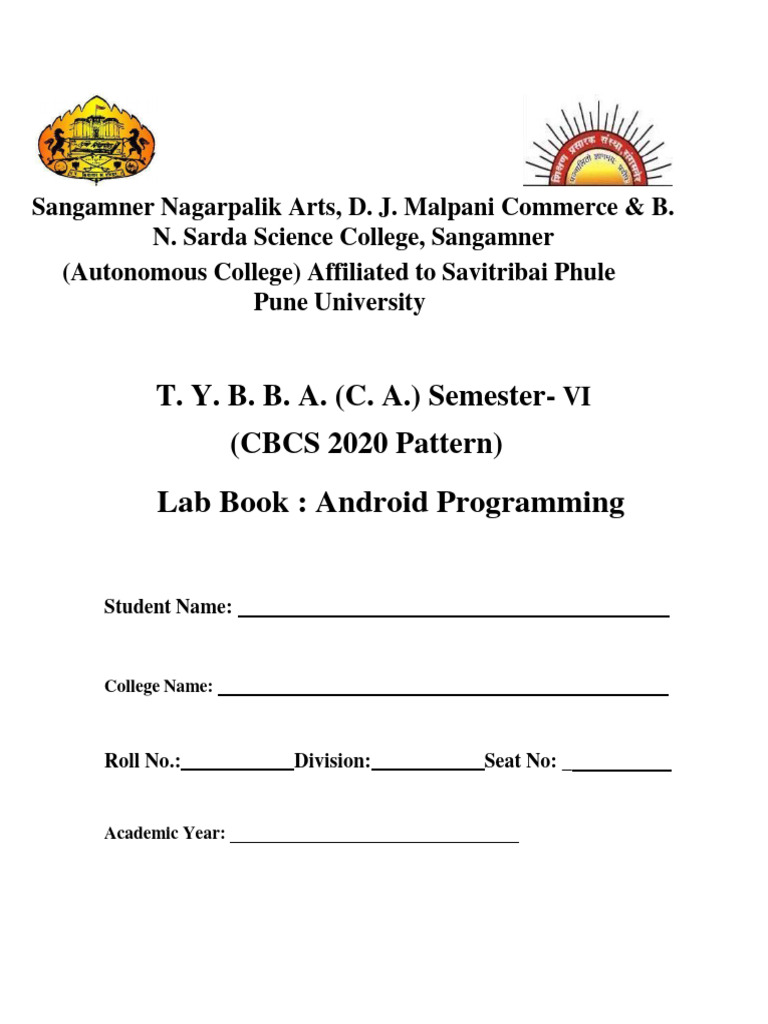 Android Labbook | Download Free PDF | Android (Operating System) | Mobile App
