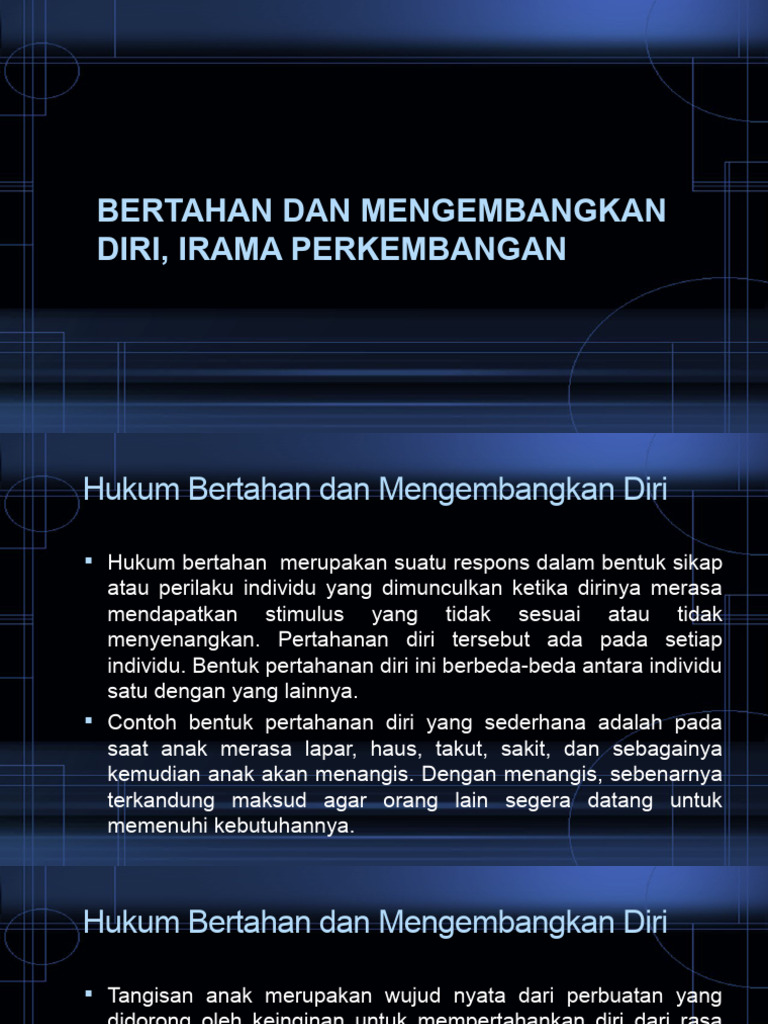 6 - Bertahan Dan Mengembangkan Diri, Irama Perkembangan | PDF ...