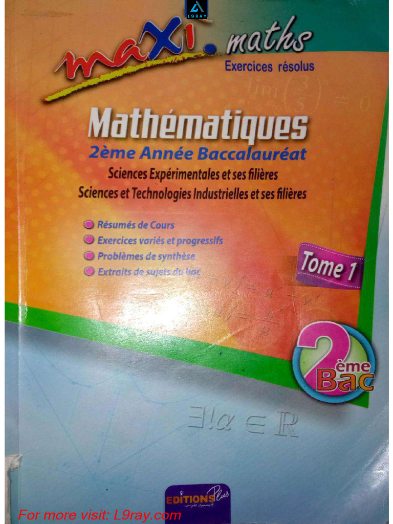 Maxi Math 2bac Pc Svt Tome 1 | PDF