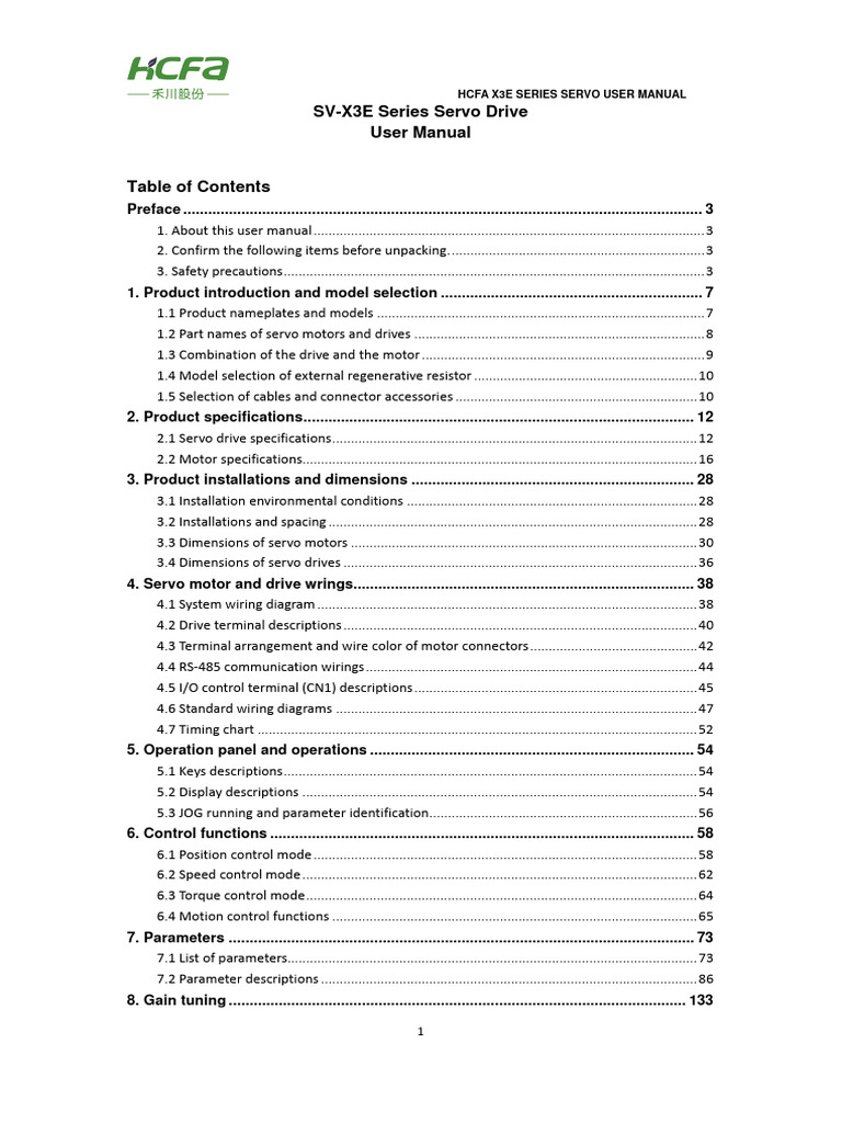 SV-X3E Servo Drive User Manual-V5.1 | PDF | Electrical Wiring | Electrical Components