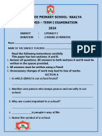 Primary Four English Revision Questions | PDF