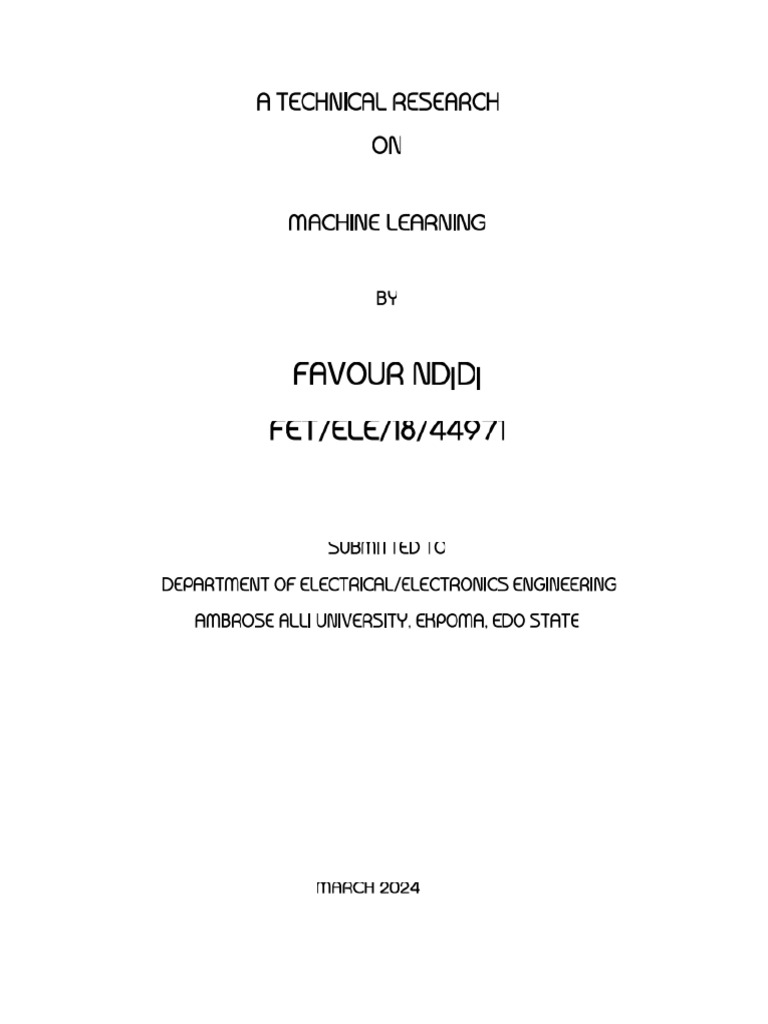 Machine Learning Pdf Machine Learning Artificial Intelligence