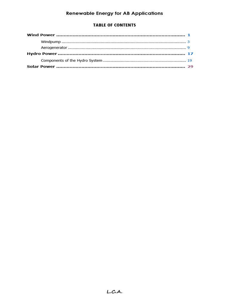 The Handbook To Renewable Energy For AB Applications Module 1 3 | PDF ...