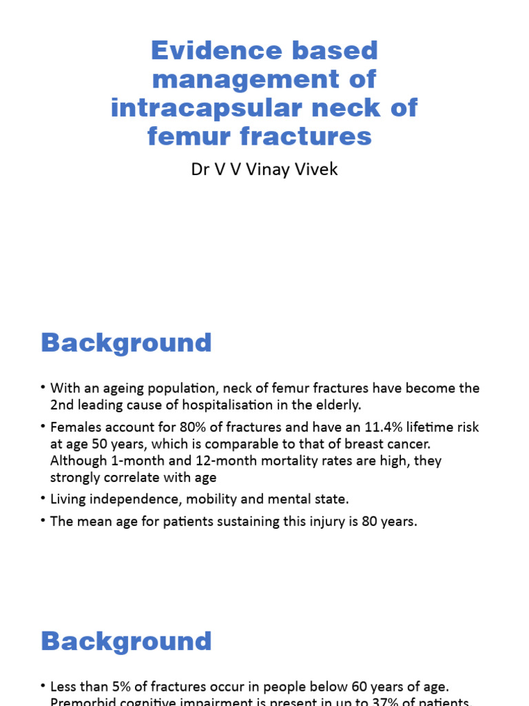 Nof Fracture Evidence Based MX | PDF | Surgery | Medicine