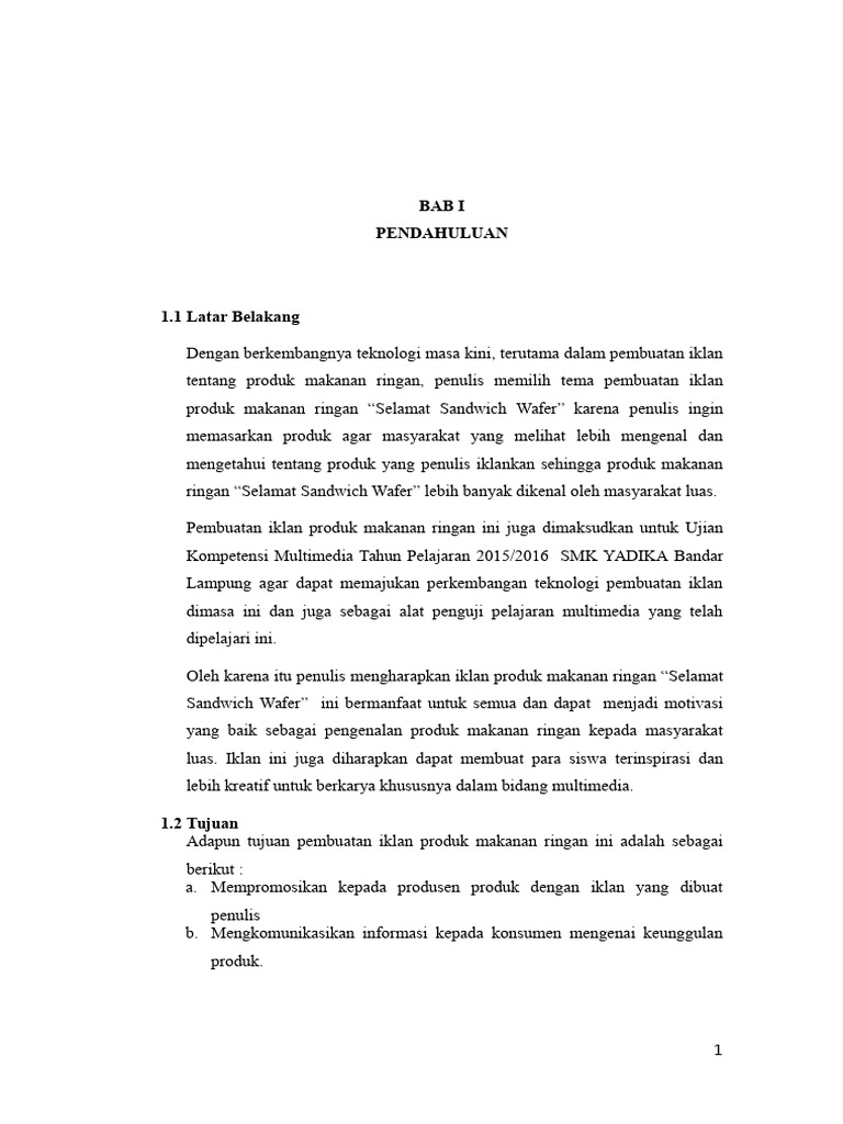 Proposal Iklan 11 | PDF