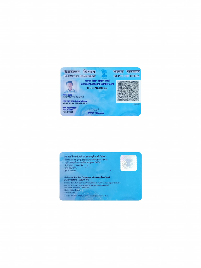 Pan Card | PDF