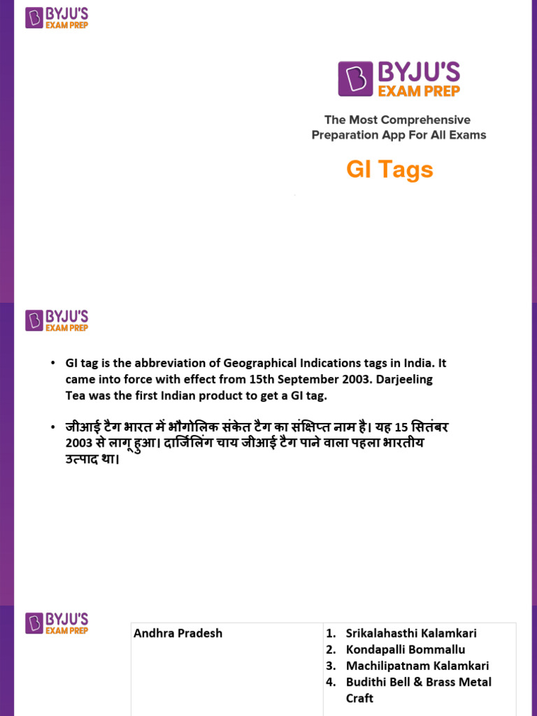 GI Tags in India | PDF