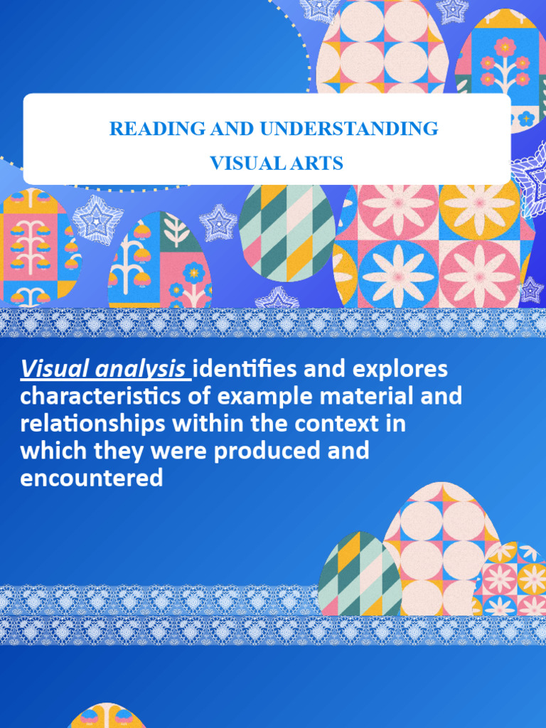 Lesson 6- Analyzing Visual Art | PDF | Composition (Visual Arts) | Cognition