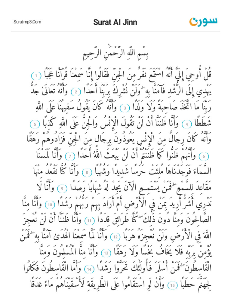 Surat Al Jinn | PDF