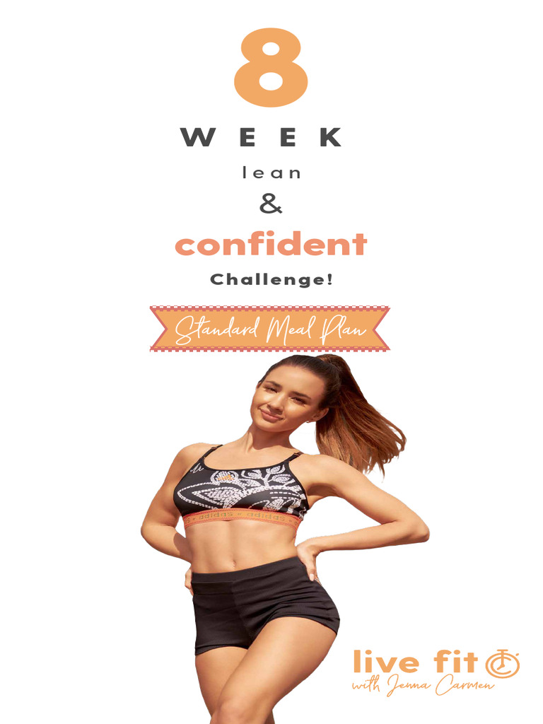 8 Week Lean Confident Standard Meal Plan | PDF | Salad | Cakes