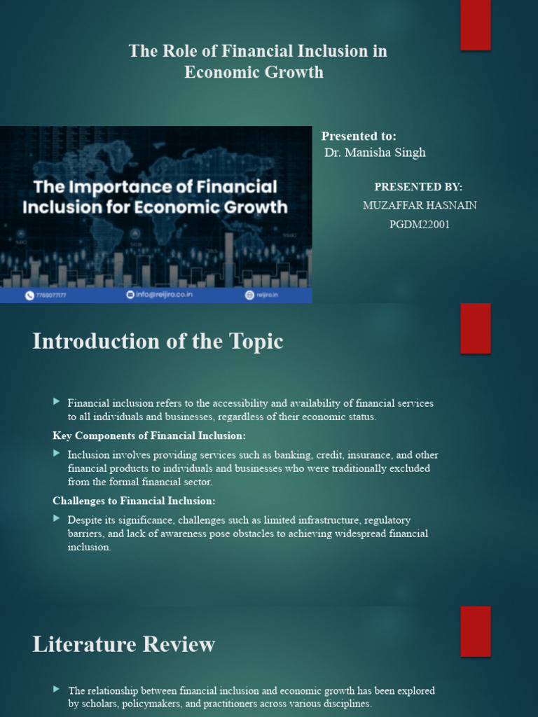 Disseration Presentation Final | PDF | Financial Inclusion | Financial Literacy