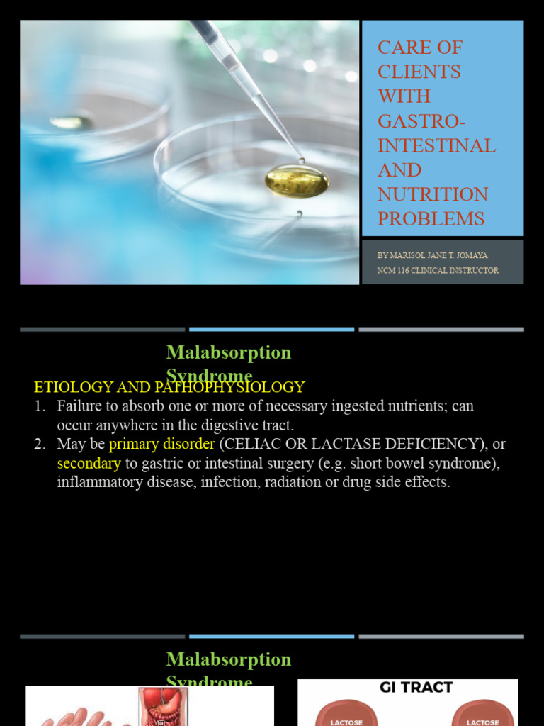 4 Care of Clients With Ibs Malabsorp Ulcerative Colitis Crohns Final ...