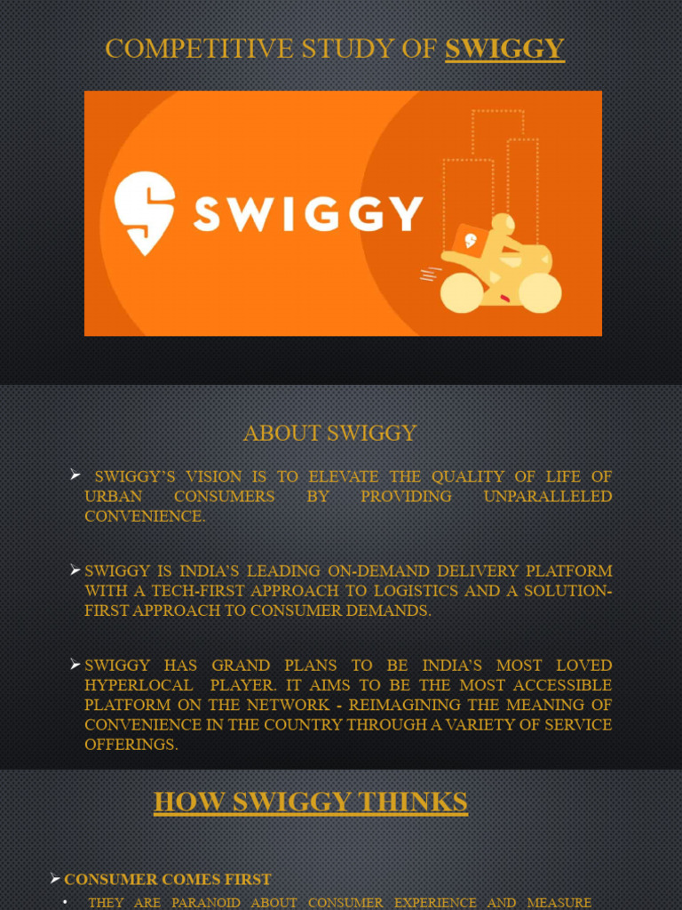 Competitive Study of Swiggy | Download Free PDF | Supply Chain | Bargaining