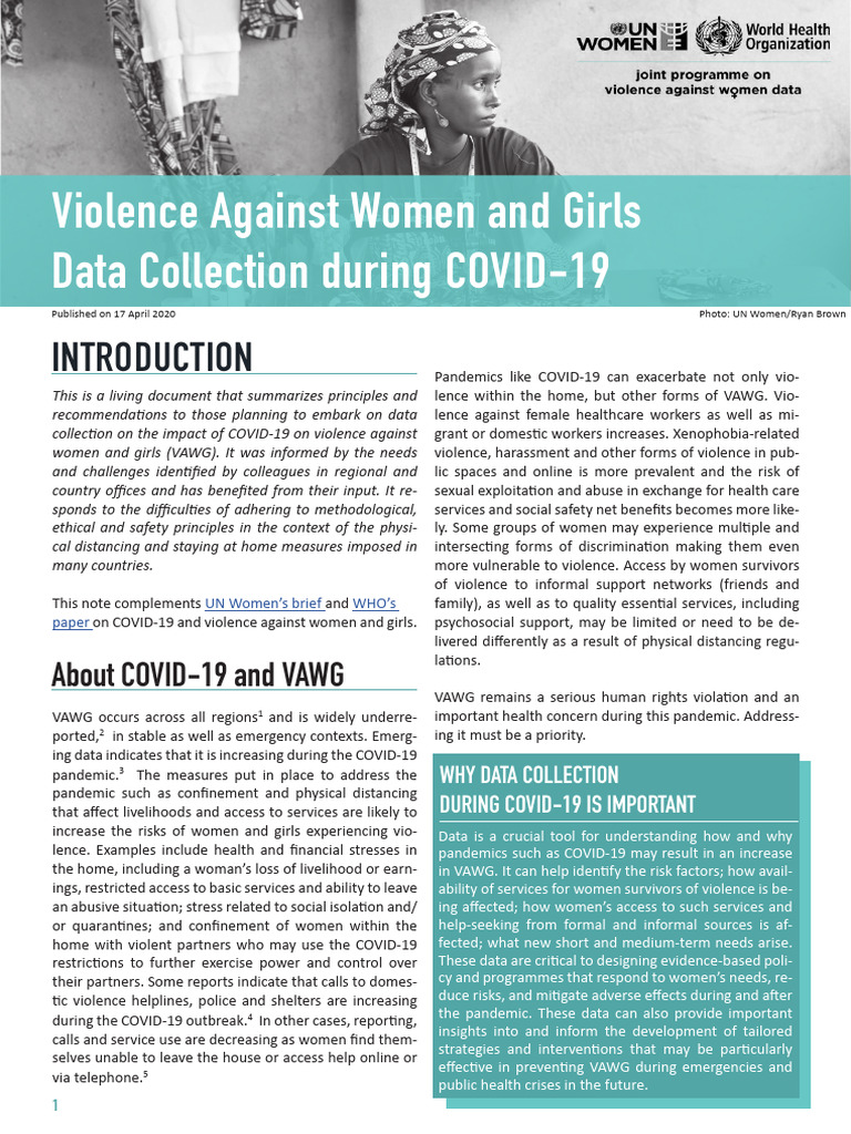 Vawg Data Collection During Covid 19 | PDF | Violence | Violence ...