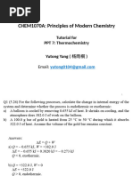 Thermodynamics DeltaH and DeltaU | PDF