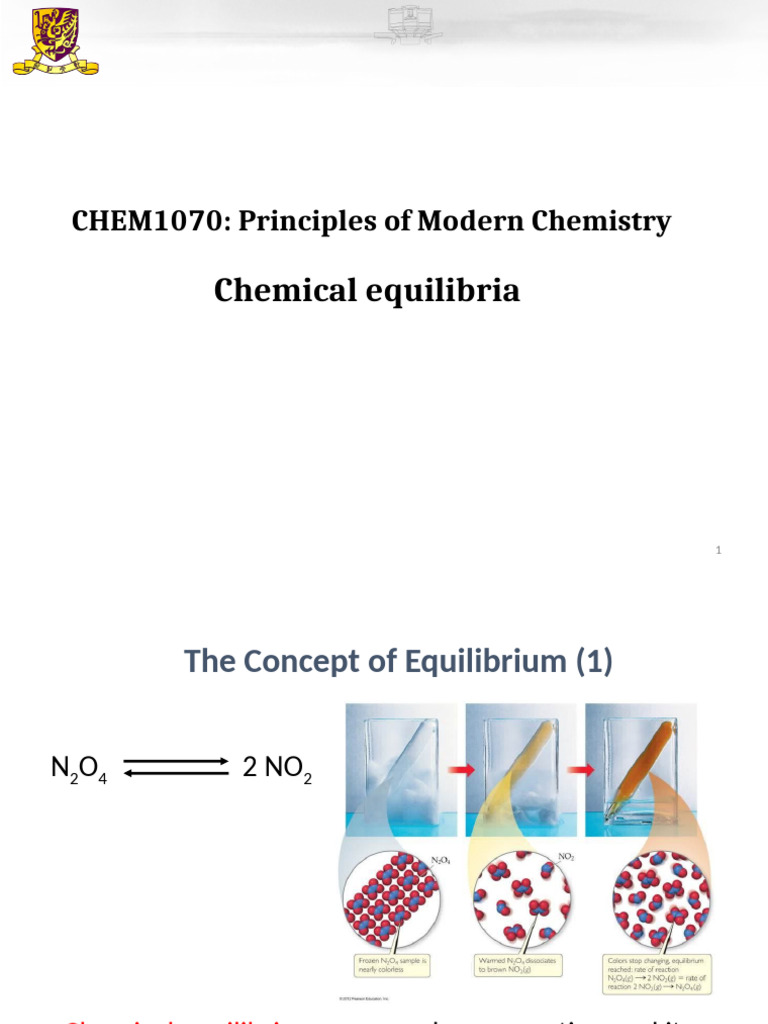 PPT8 - Chemical Equilibrium - Tagged | PDF | Chemical Equilibrium ...