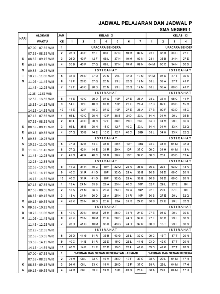 Jad Pel April SMT Genap Rev Piket 2024 | PDF